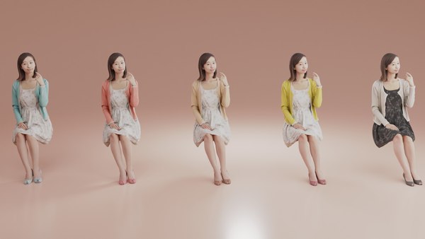 Posed 3D-Woman-091-Aya3D模型 - TurboSquid 1938163