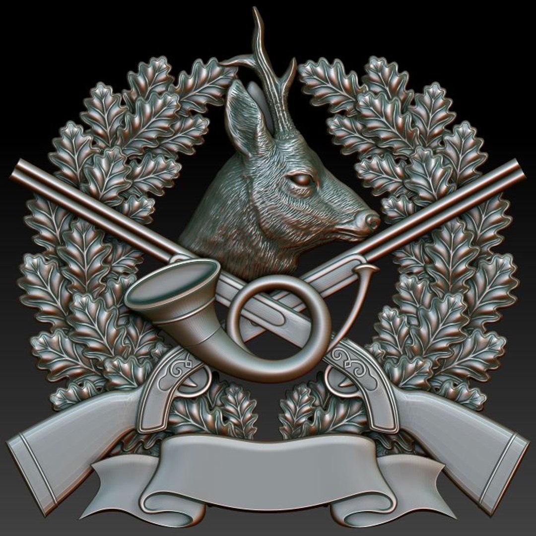 Hunting Badges 3D Model - TurboSquid 1415440