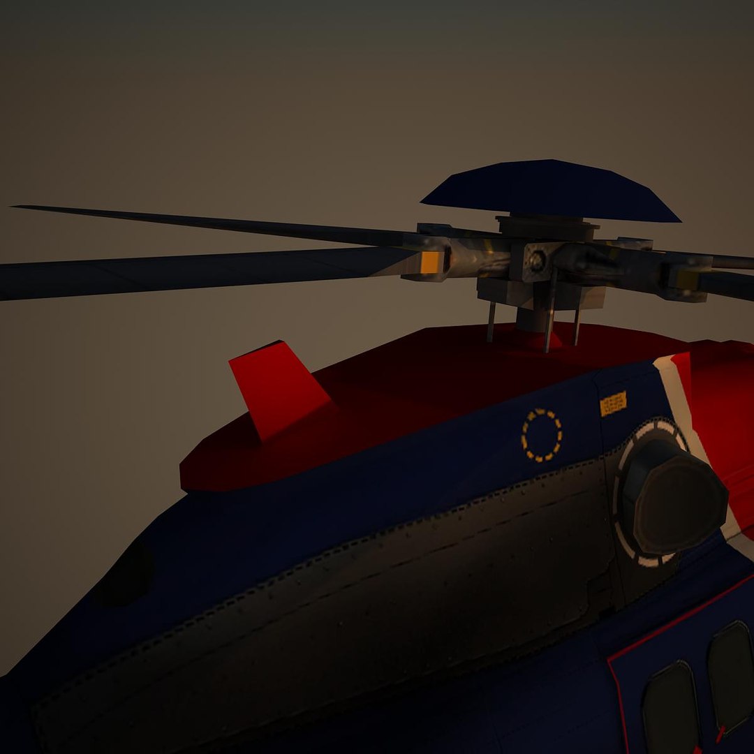 3d Model Aerospatiale Civ Helicopter
