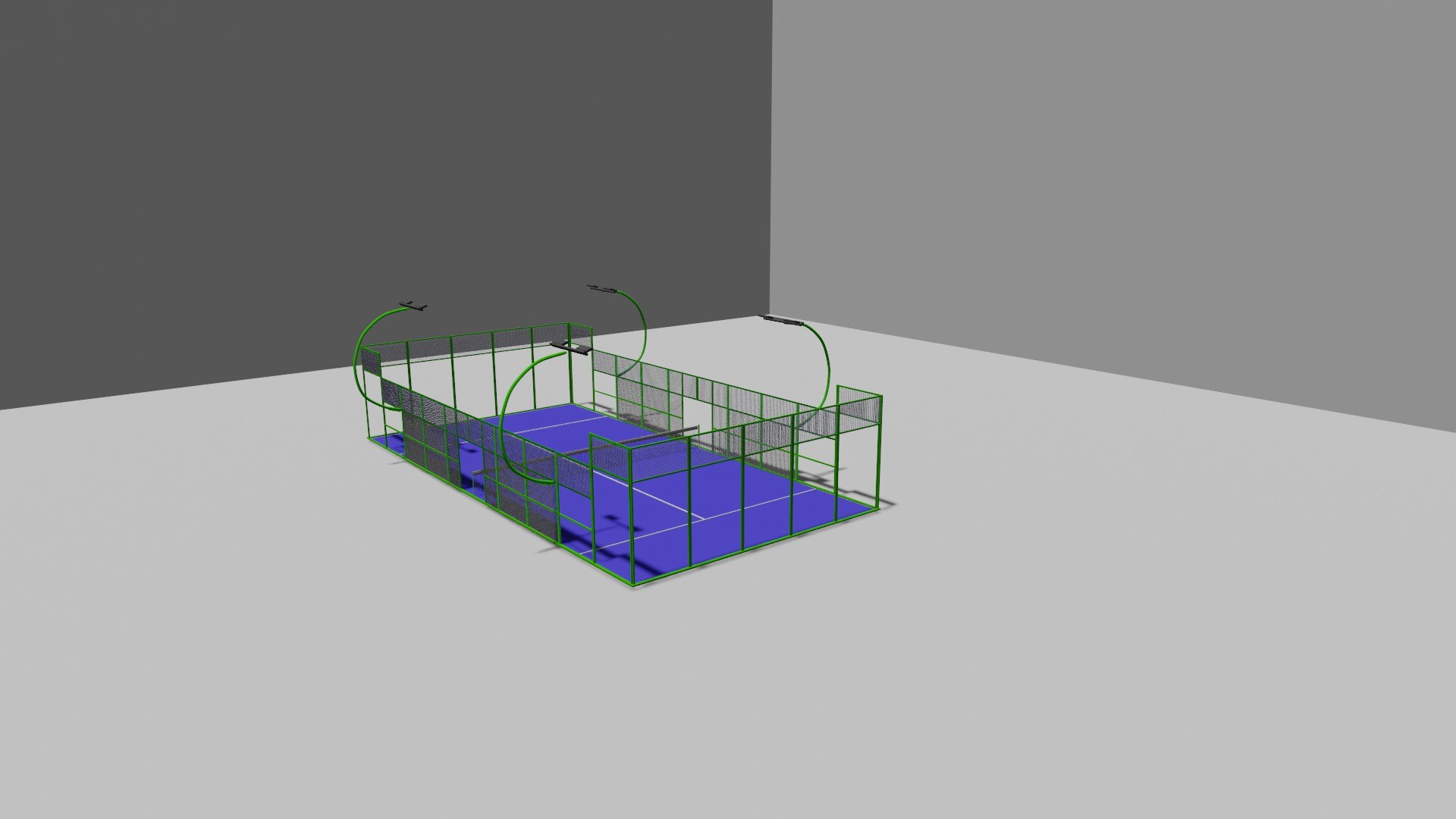 3D model padel court - TurboSquid 2171401