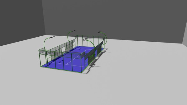 modelo 3d pista de pádel - TurboSquid 2171401