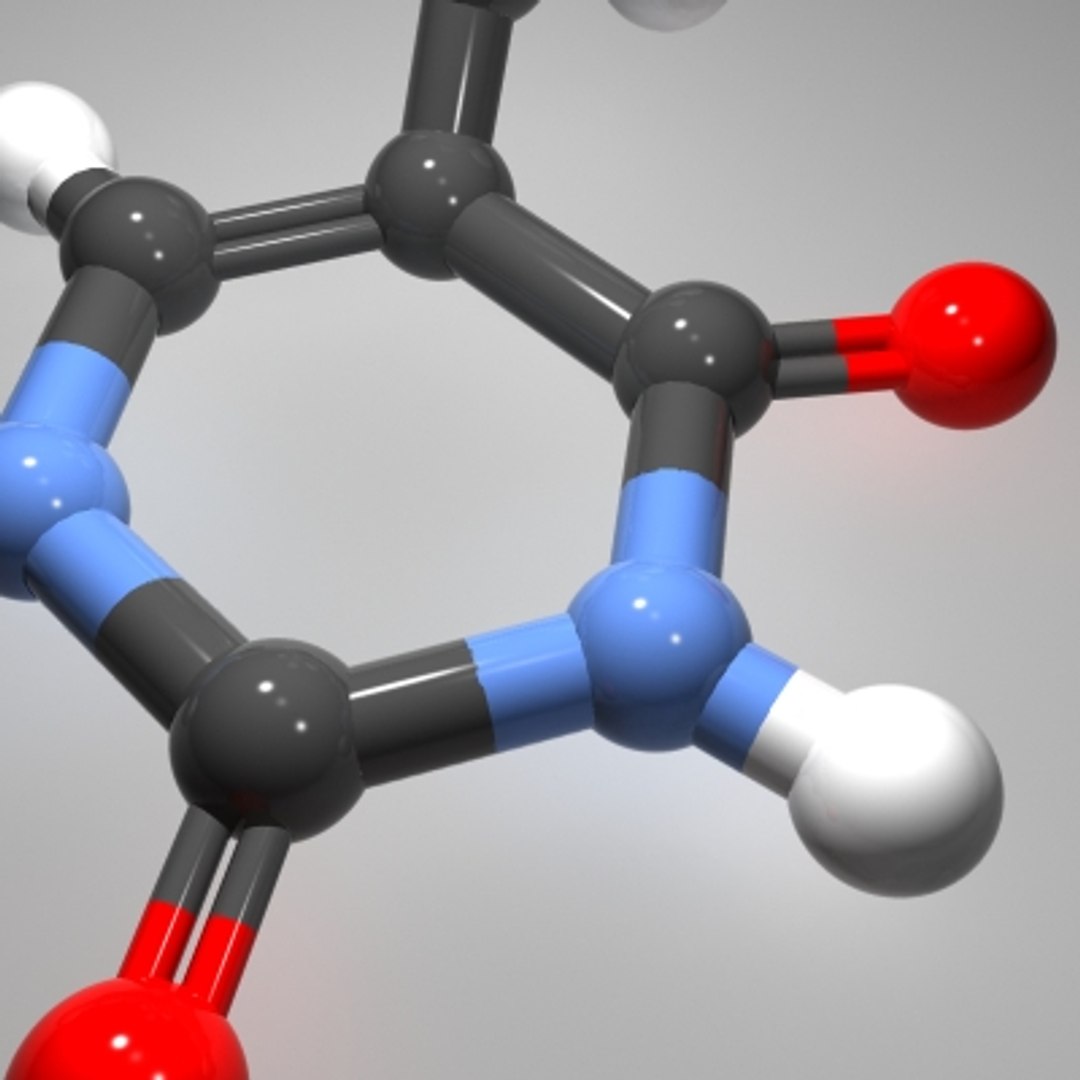 3ds max thymine nucleobase dna
