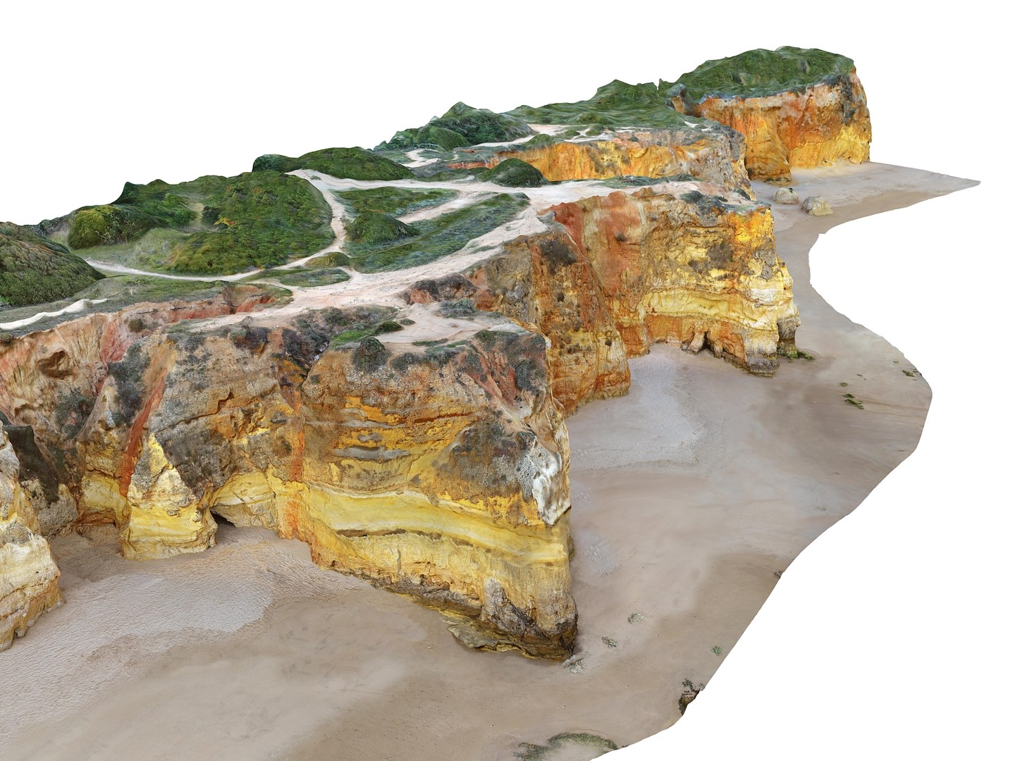 3D Ocean Cliff 16k - TurboSquid 1412657