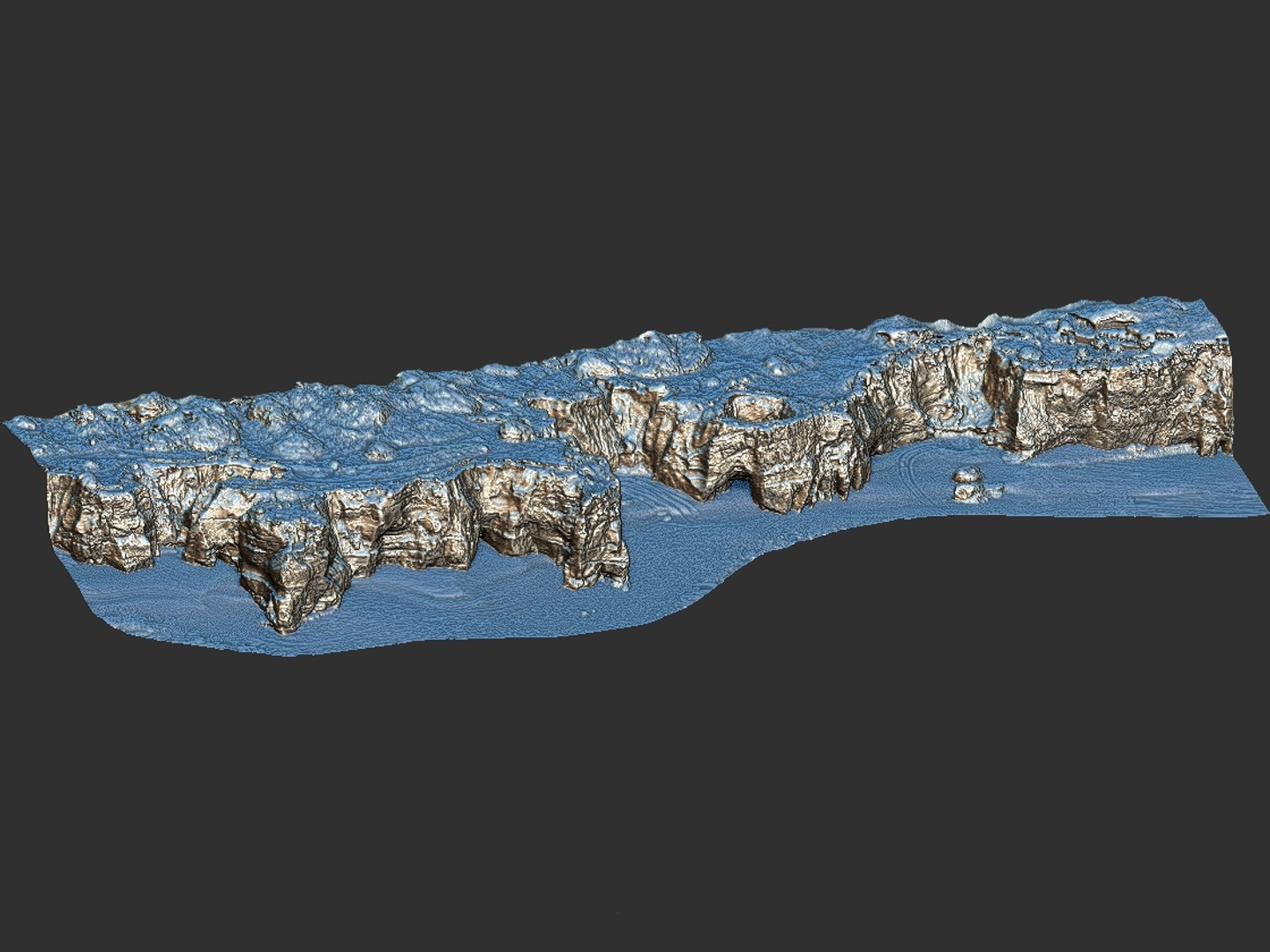 3D Ocean Cliff 16k - TurboSquid 1412657