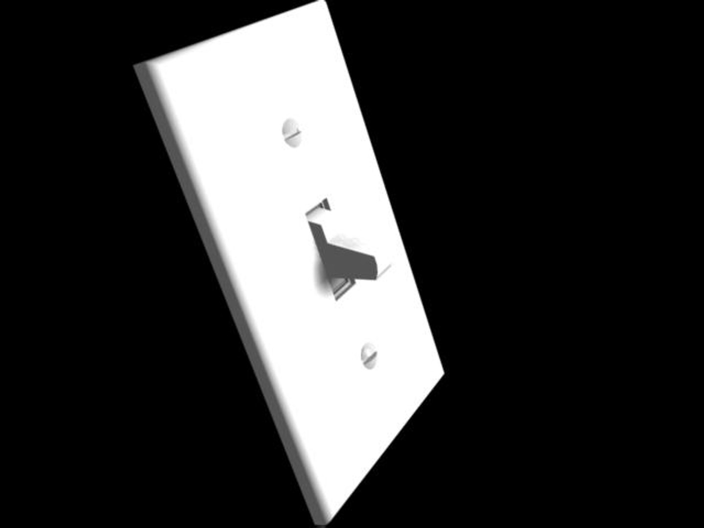 3d model light switch