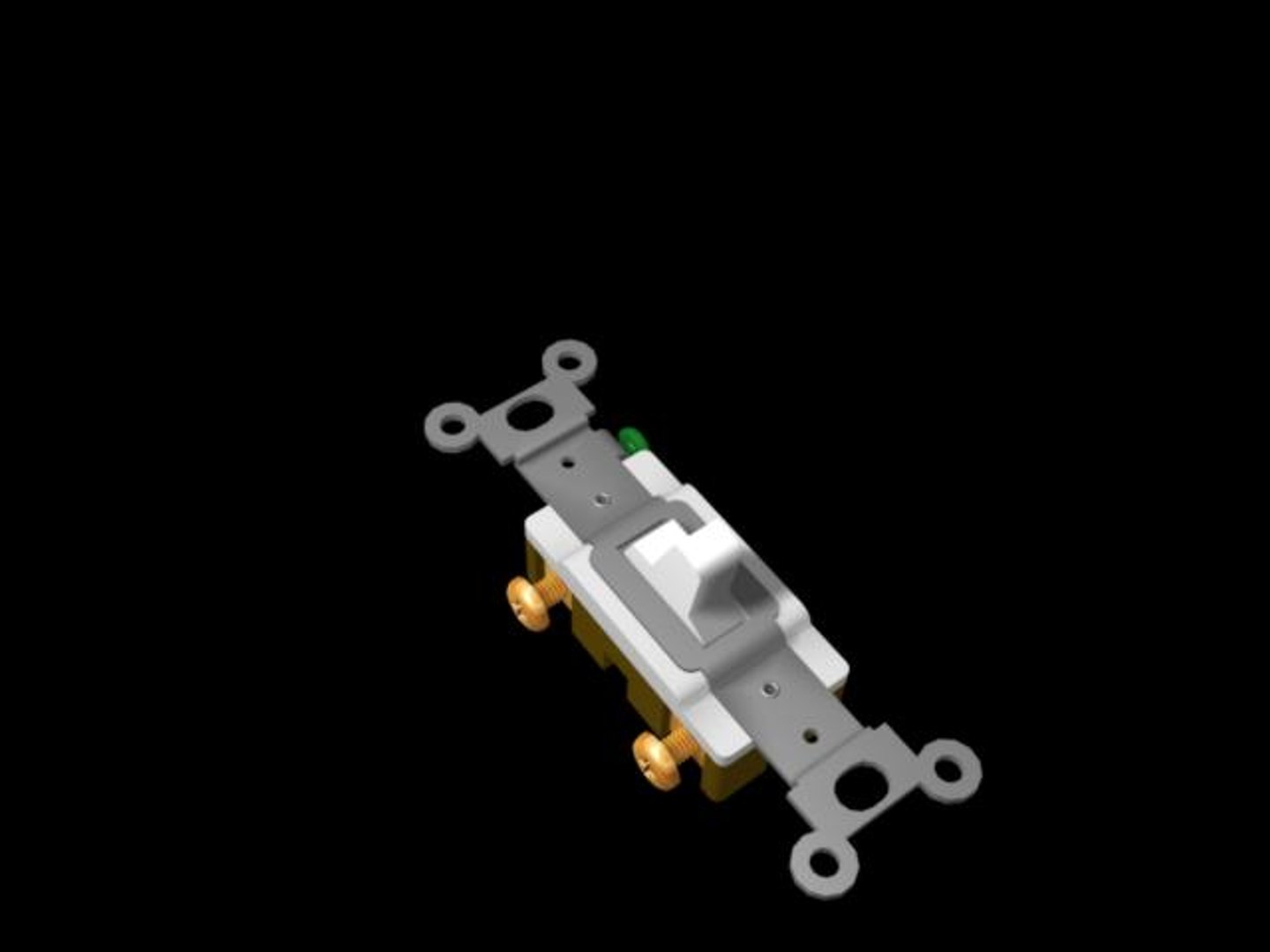 3d model light switch