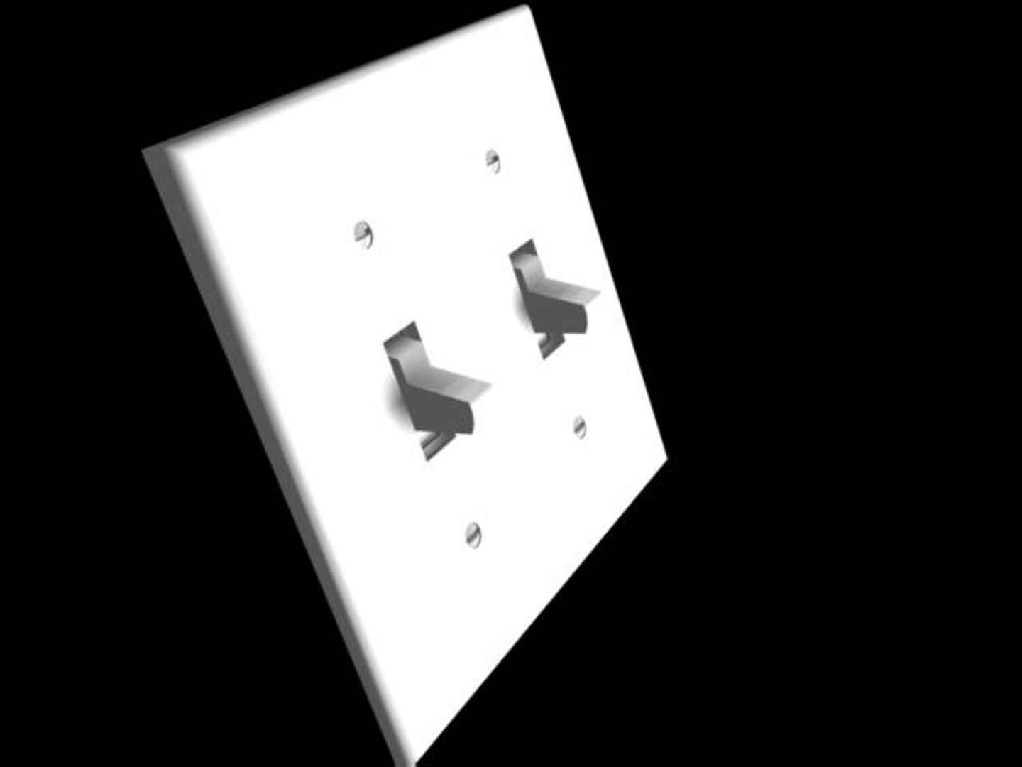 3d model light switch