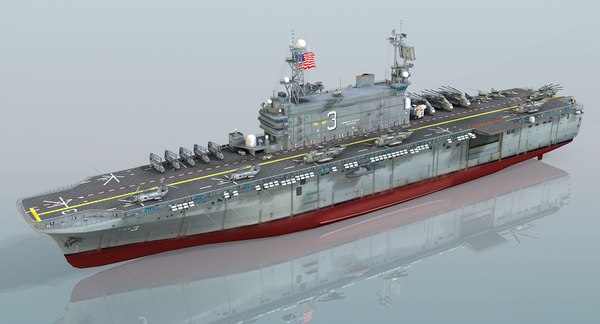 uss belleau wood lha-3 3d 3ds