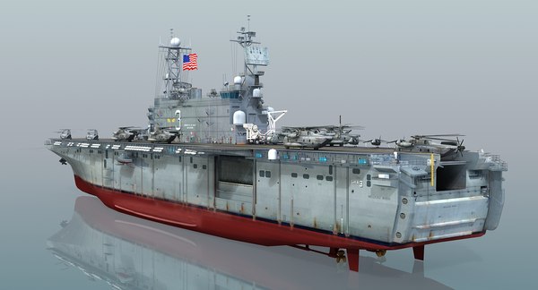 uss belleau wood lha-3 3d 3ds