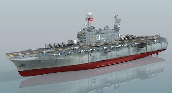 uss belleau wood lha-3 3d 3ds