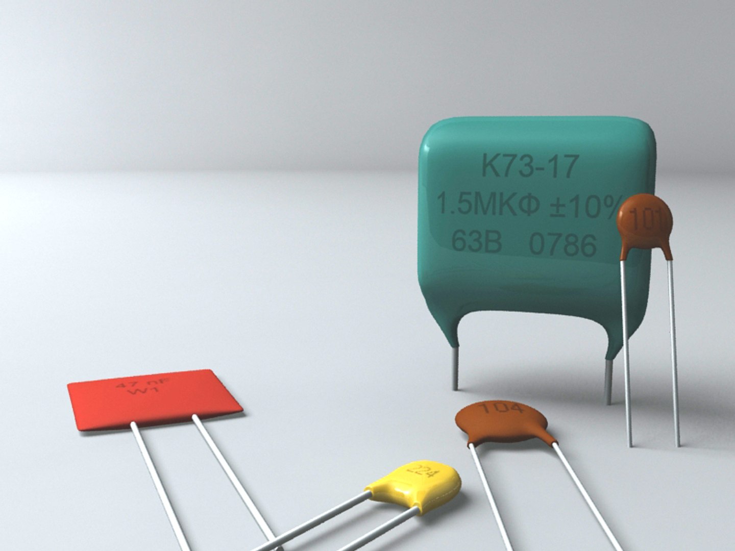 Ceramic Capacitors 3d Model