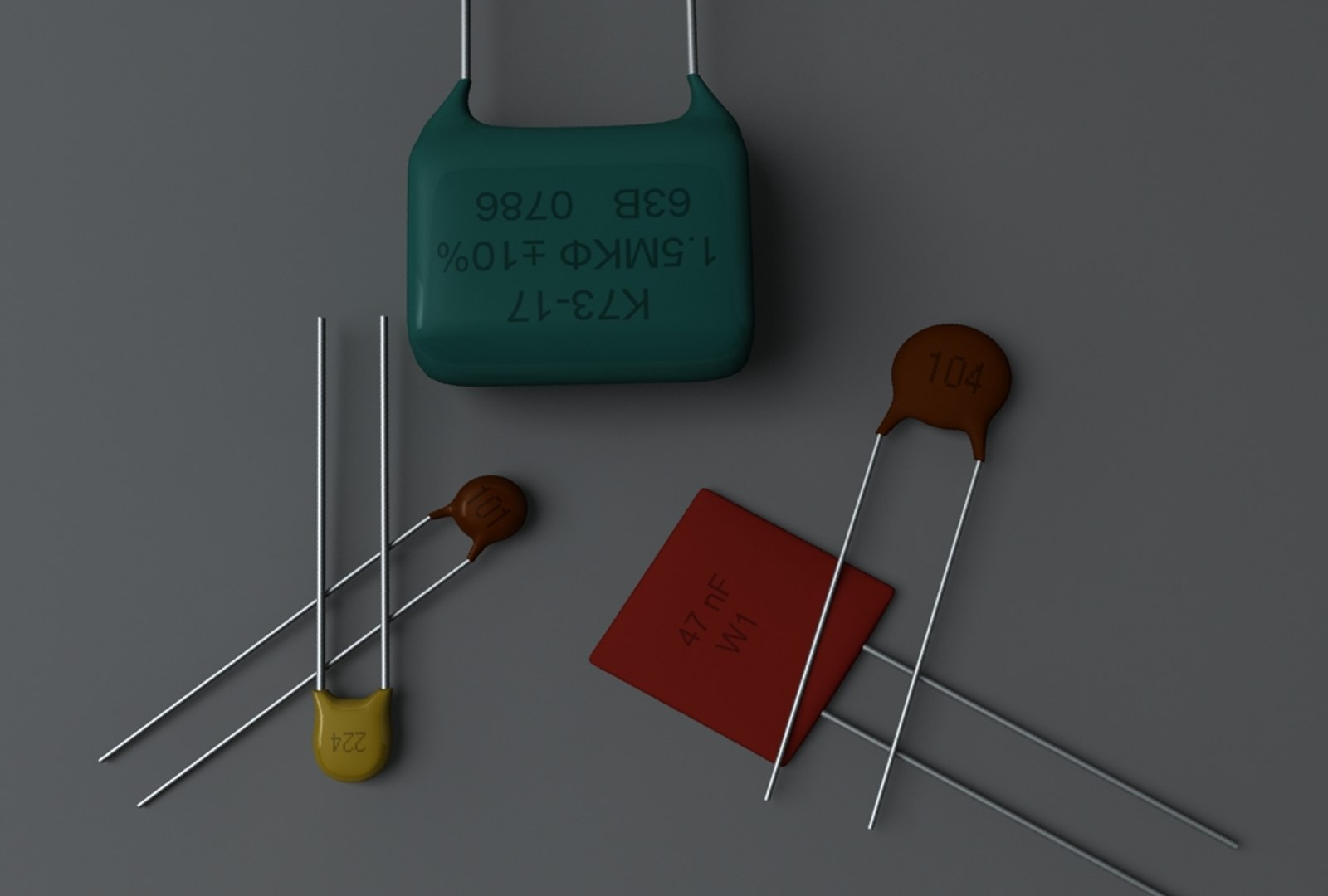 Ceramic Capacitors 3d Model
