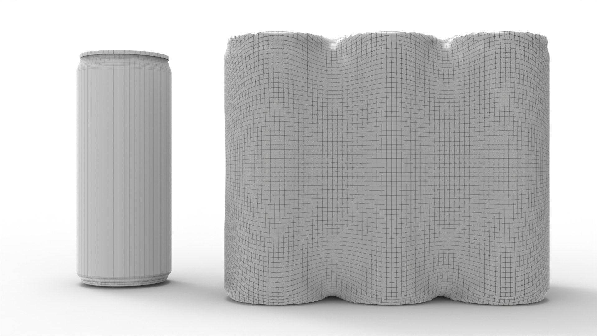 3D Model Six Pack Packaging Beverage Soda Cans 10-5oz - 310ml ...