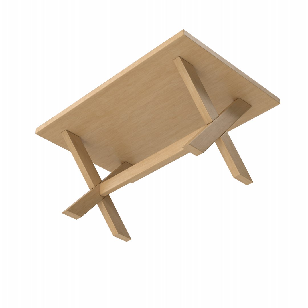 3D Wooden Table - TurboSquid 2126230
