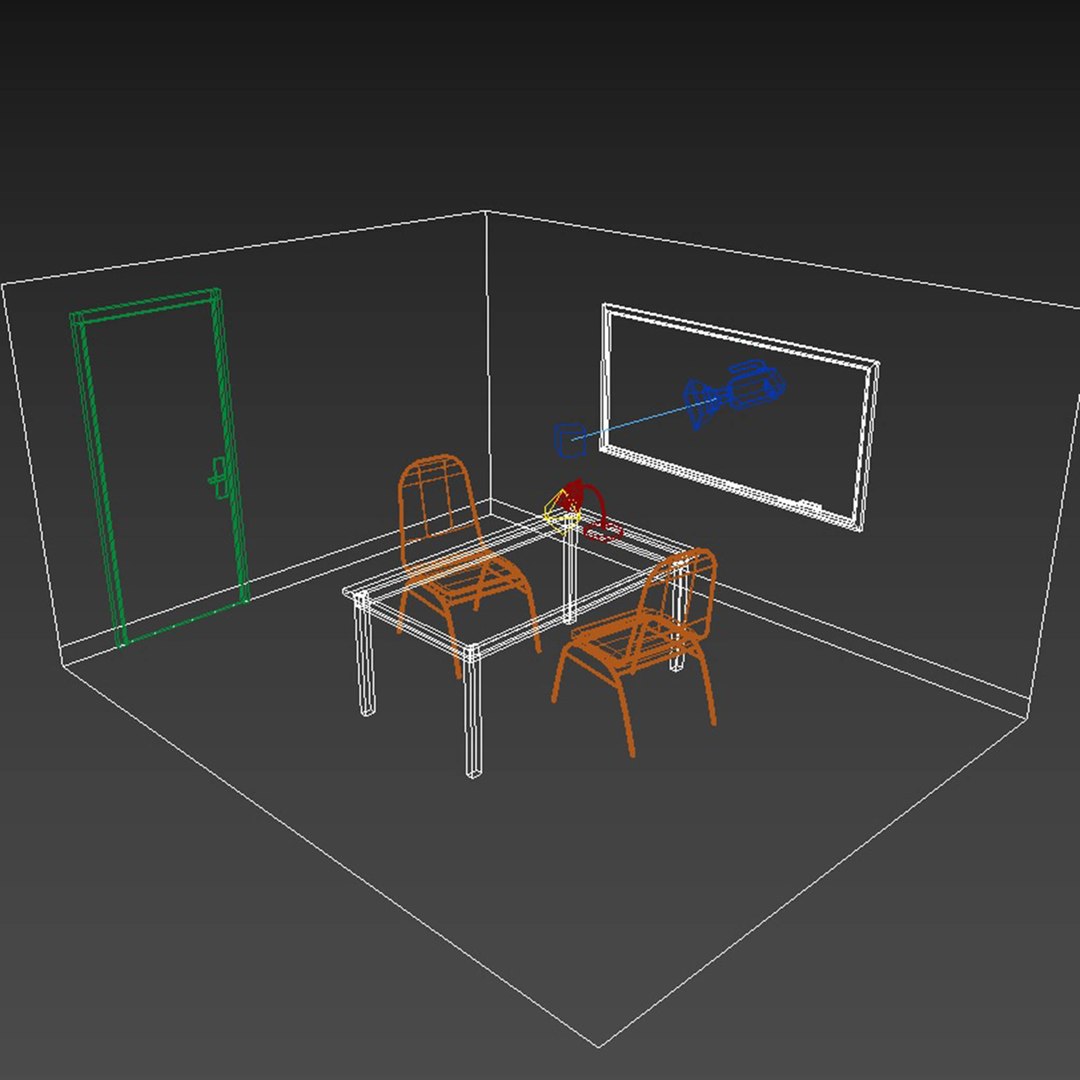 Low Poly Police Interrogation Room - 3D Asset Pack 3D Model - TurboSquid 2396004