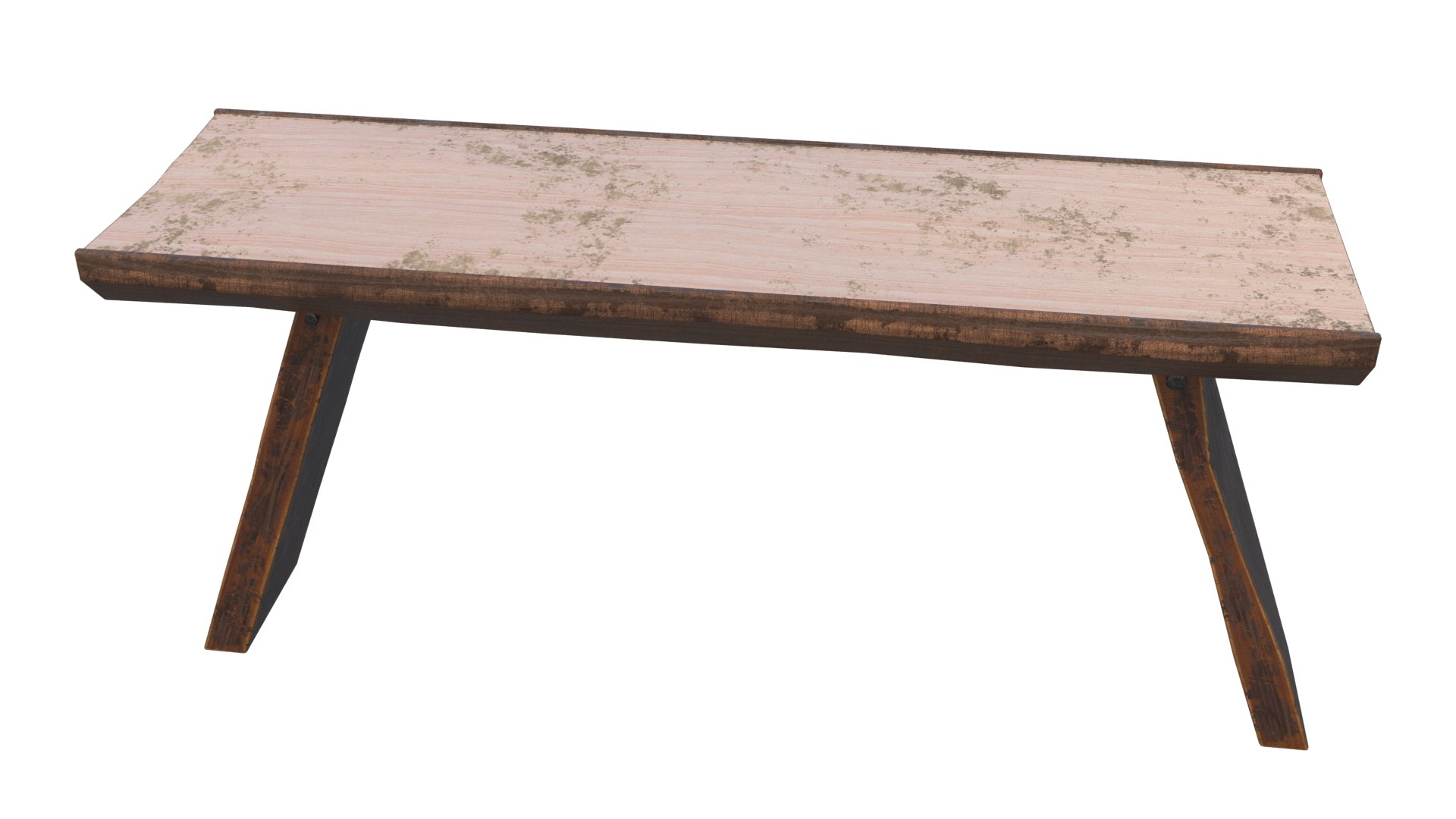 Wood table model - TurboSquid 1367861