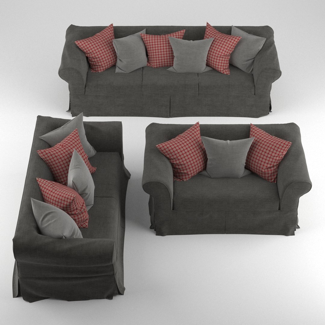 sofa realistic obj