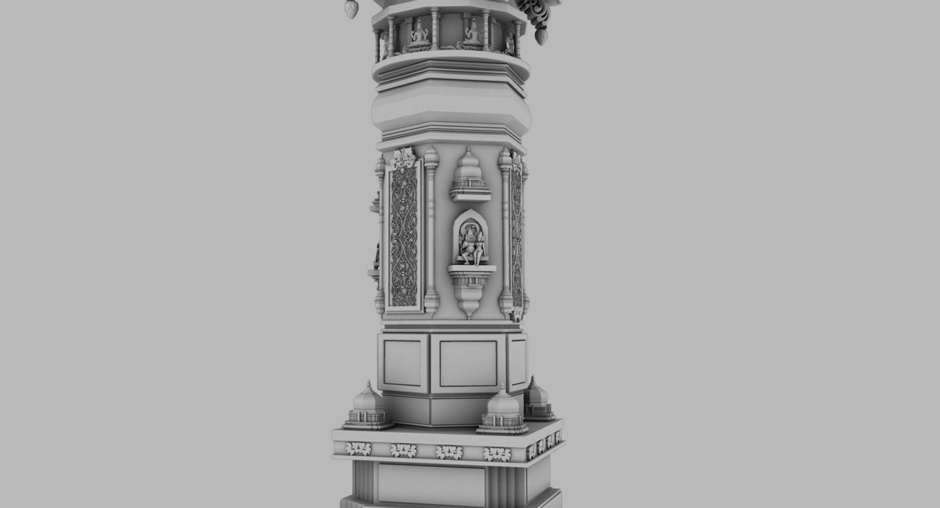 3D temple piller - TurboSquid 1539207