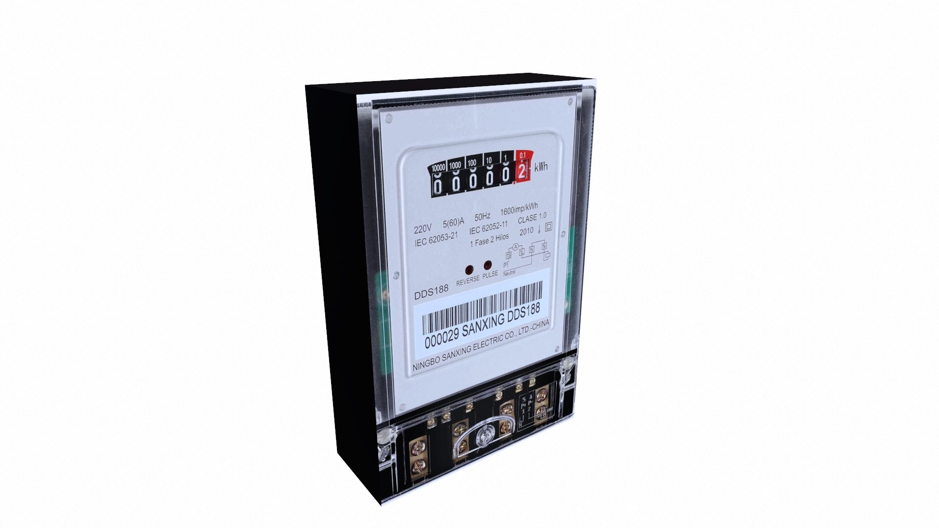 Electric Meter 3D Model - TurboSquid 2355249