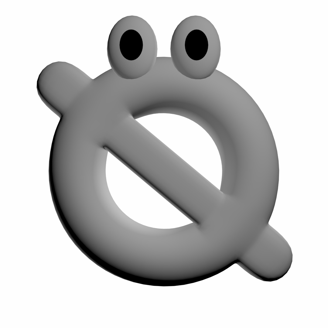 3d model advertising alphabet rigged