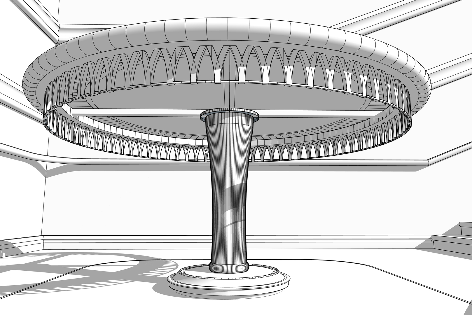 Free 3D center piece table wood - TurboSquid 1305138