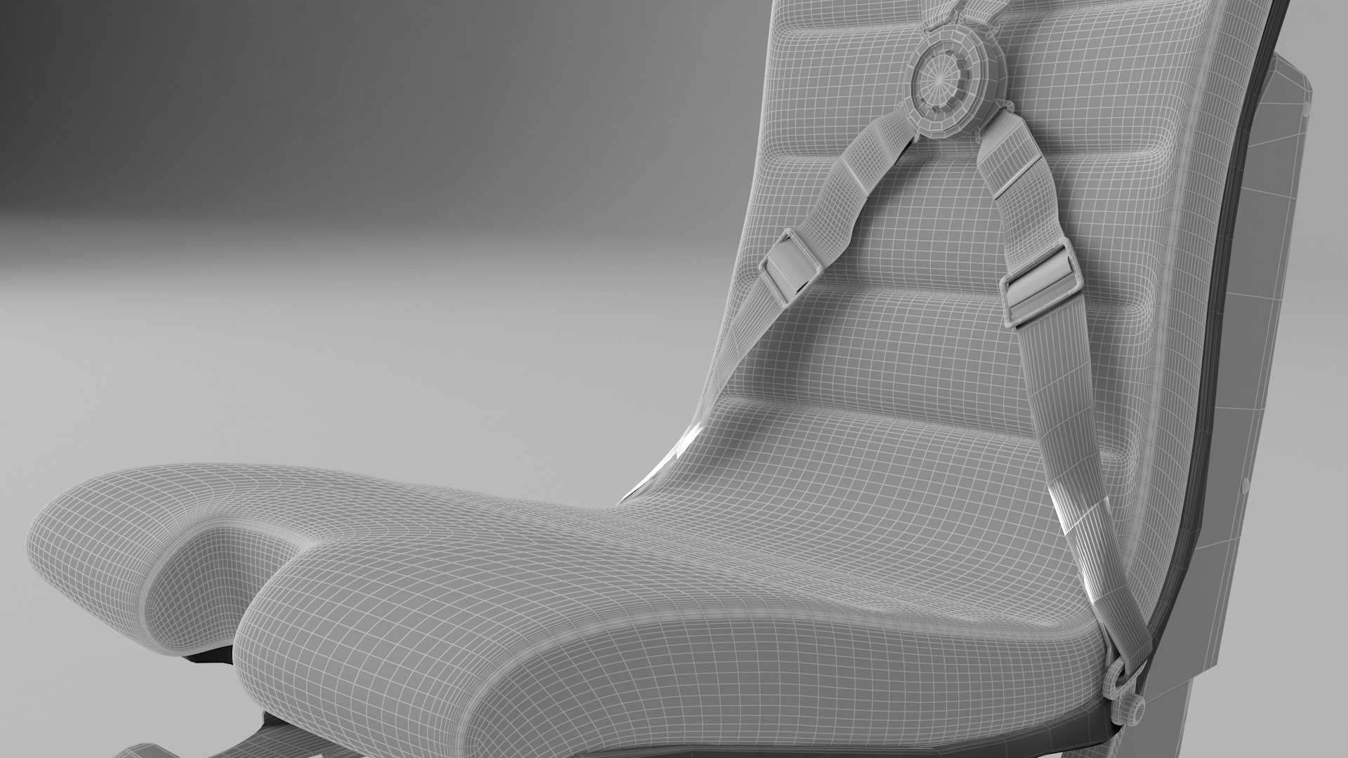 3D Model H130 Helicopter Seat - TurboSquid 1761481