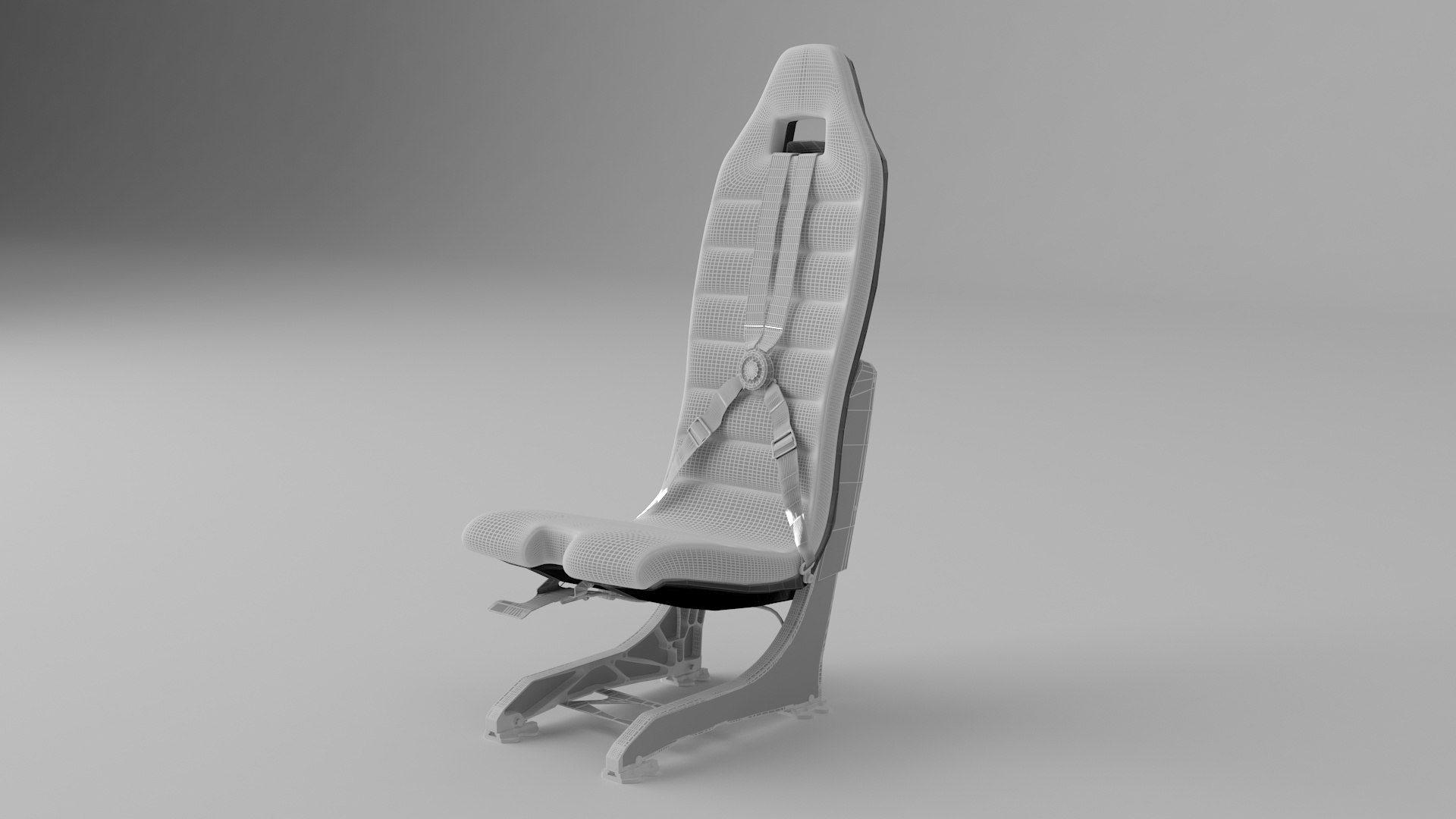 3D Model H130 Helicopter Seat - TurboSquid 1761481