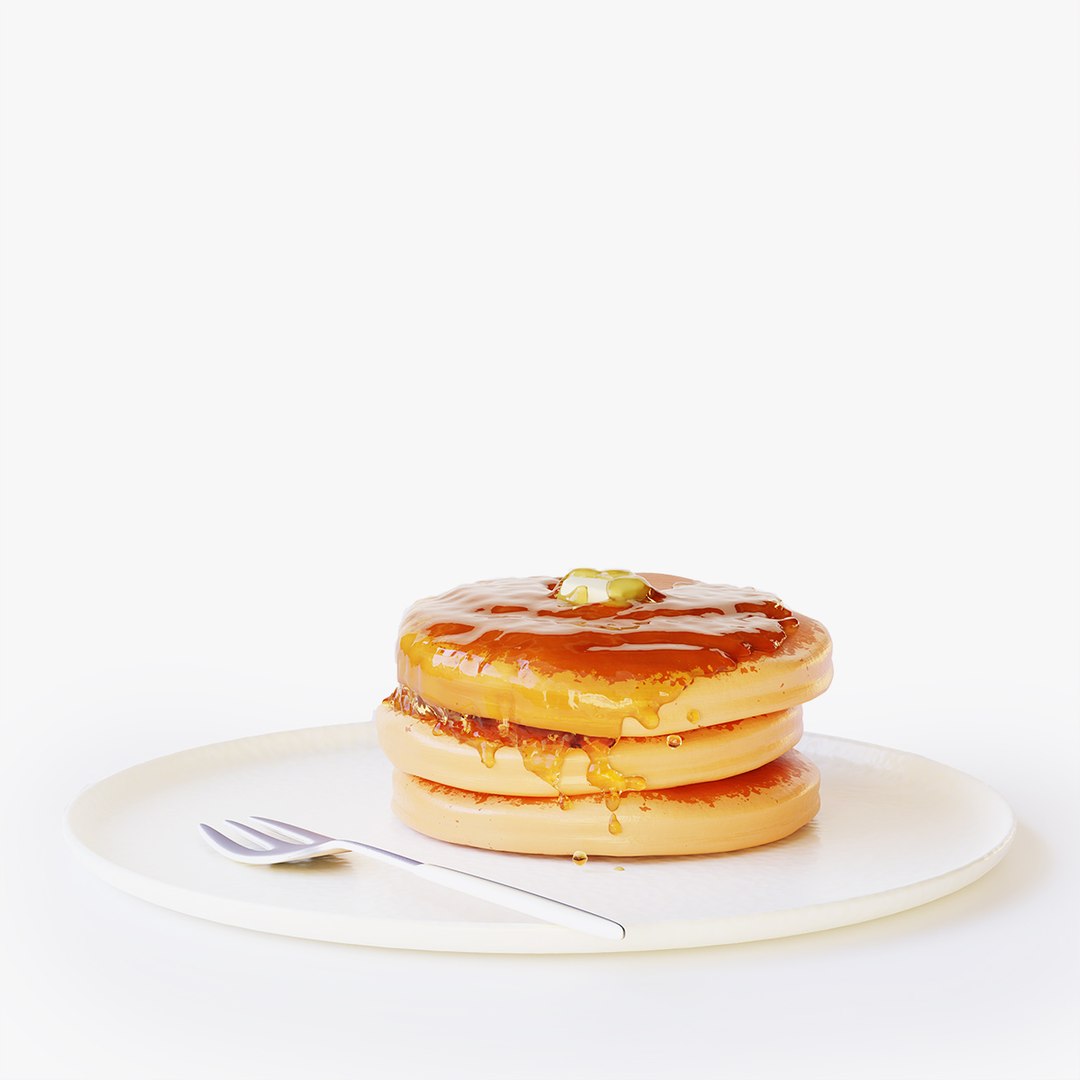 Realistic pancakes 3D model - TurboSquid 2041037