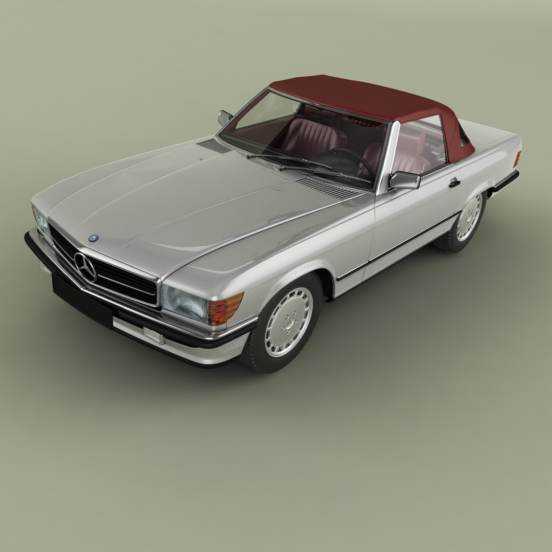 3D Mercedes-Benz R107 500SL model - TurboSquid 1789414