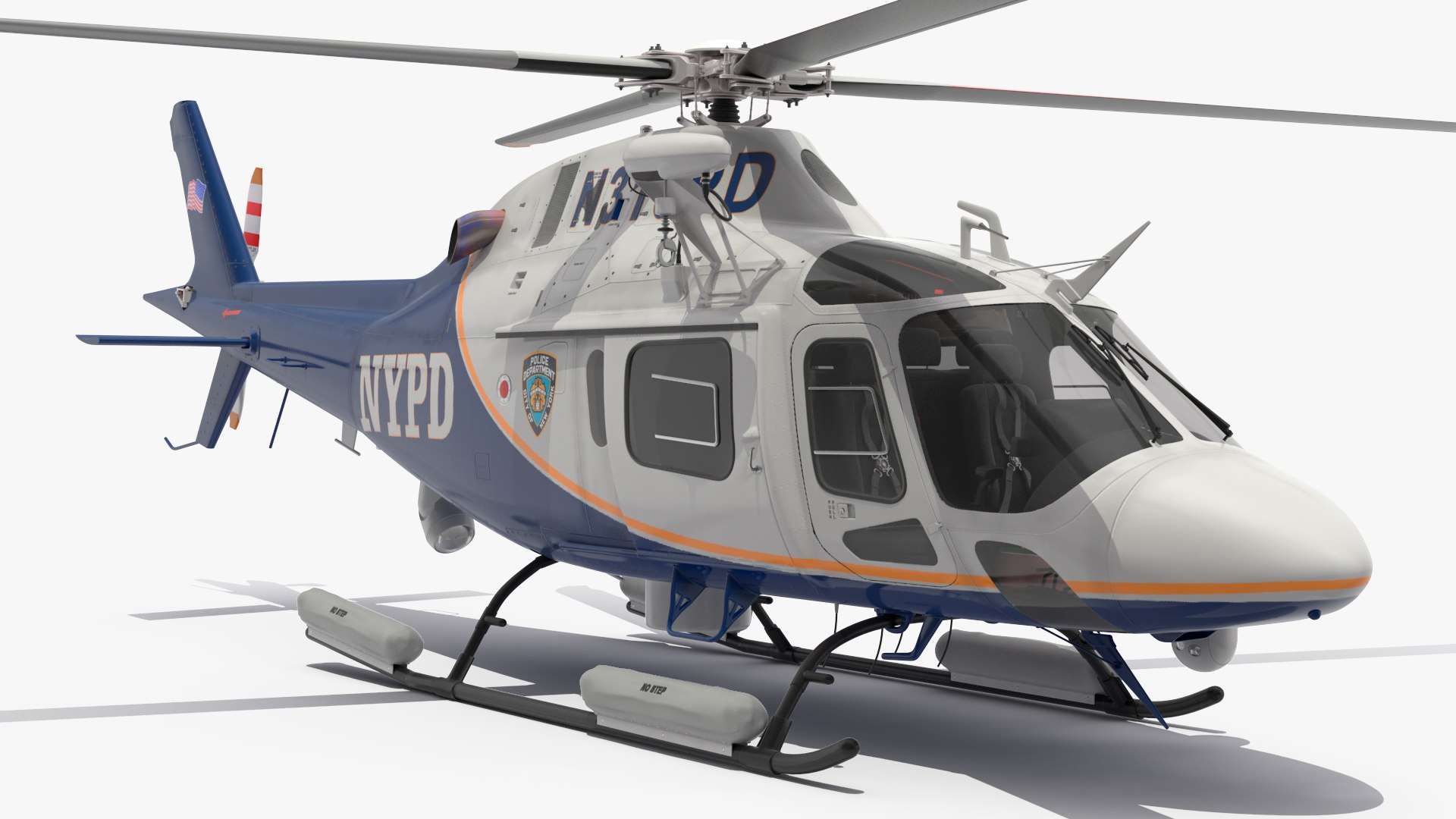 3D Police Helicopter AgustaWestland AW119 Koala Model - TurboSquid 2167293