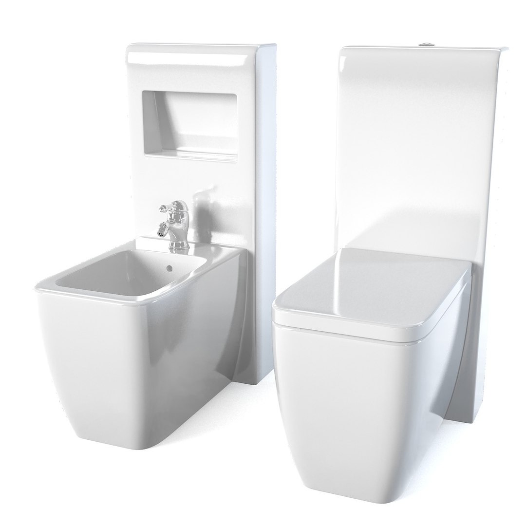 3d Contemporary Toilet Bidet