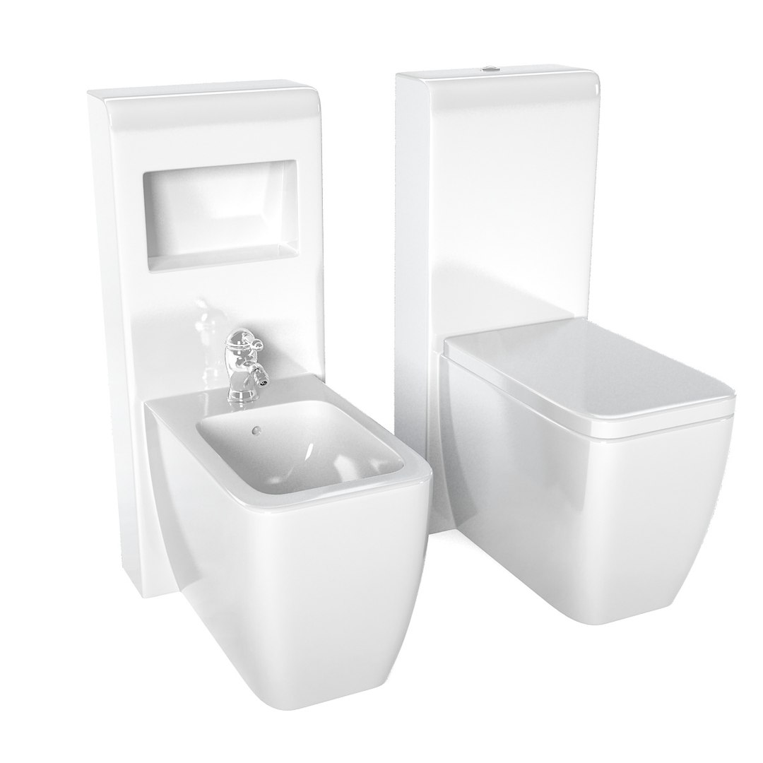 3d Contemporary Toilet Bidet