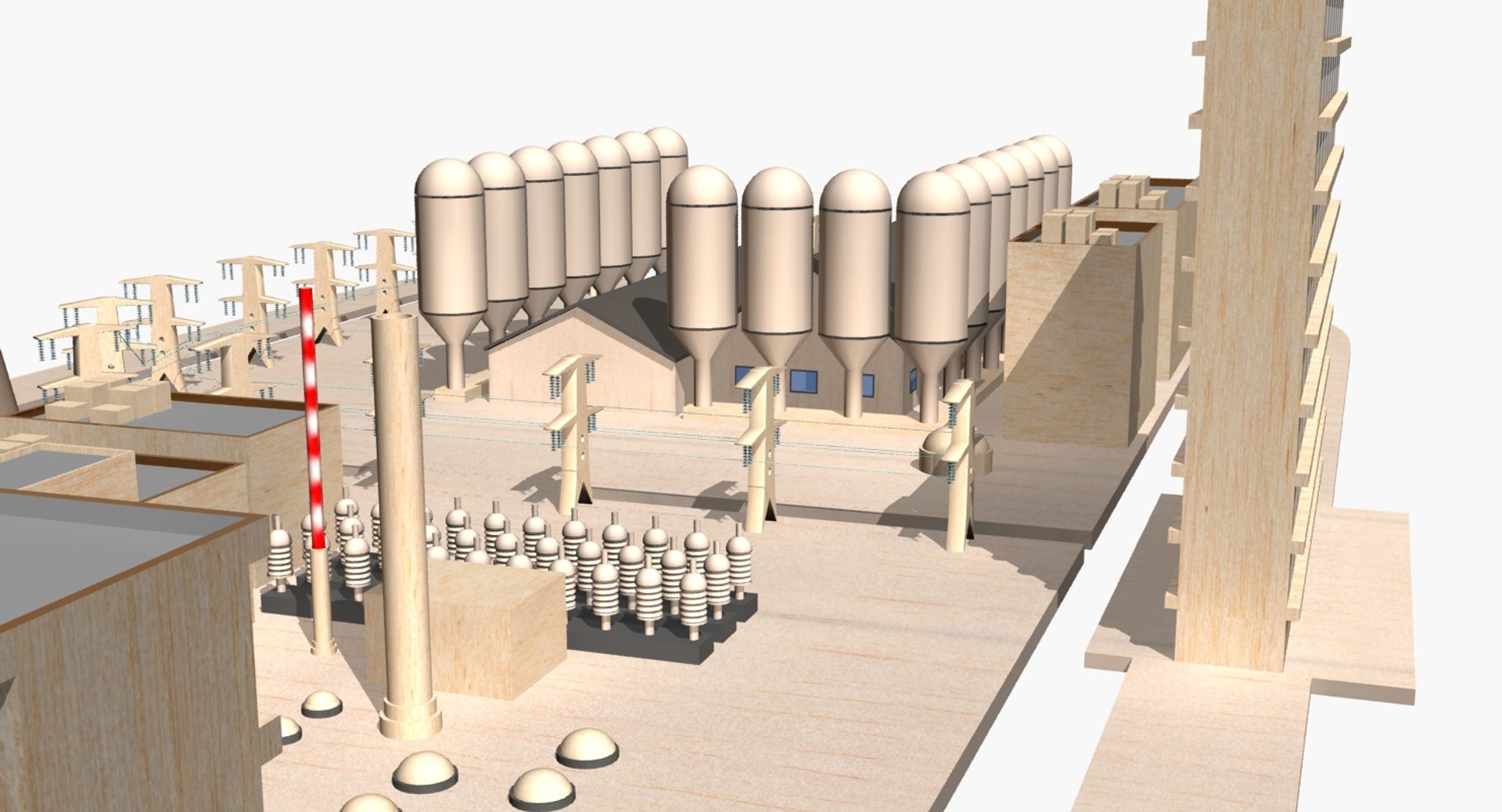 3d Nuclear Power Plant Model