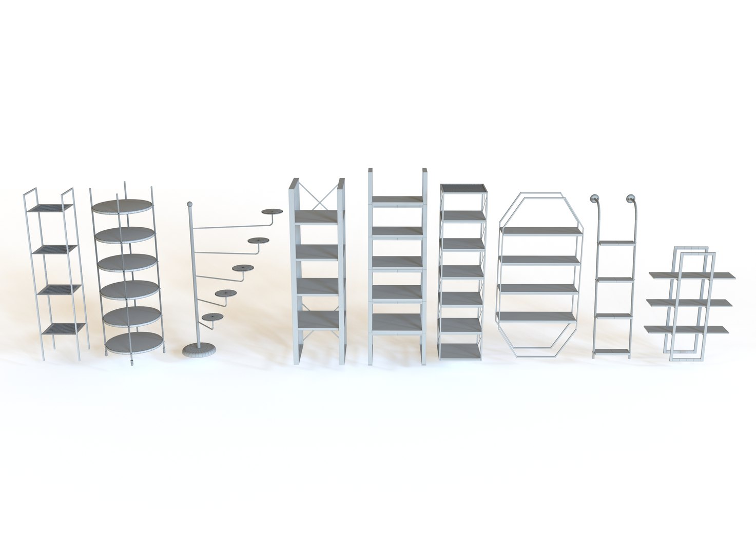 Bookcase Bundle 3D Model 3D Model - TurboSquid 1877245