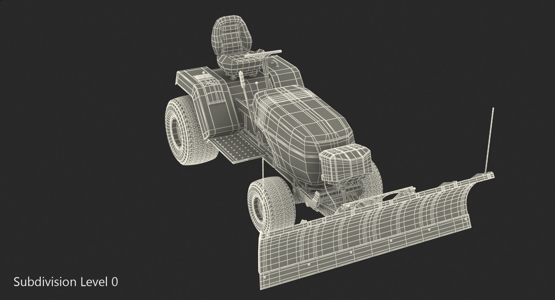 3D Model Tractor Snow Plow - TurboSquid 1280640