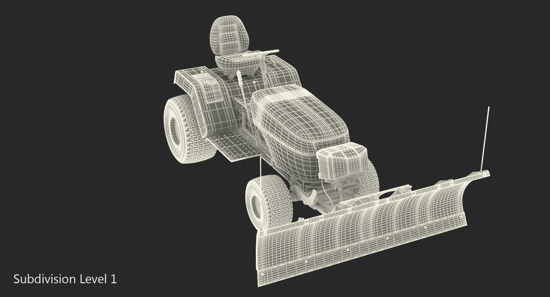 3D Model Tractor Snow Plow - TurboSquid 1280640