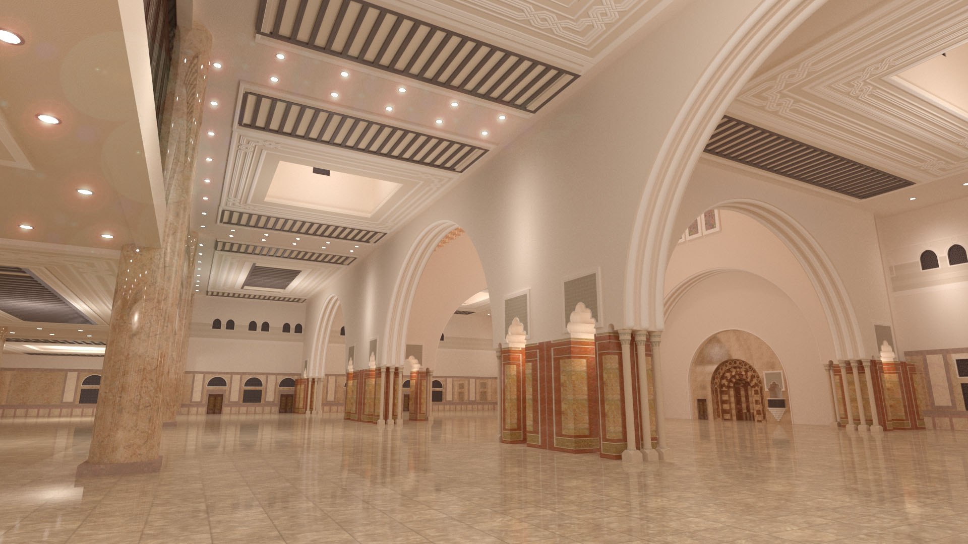 Mosque Interior 3D - TurboSquid 1164013