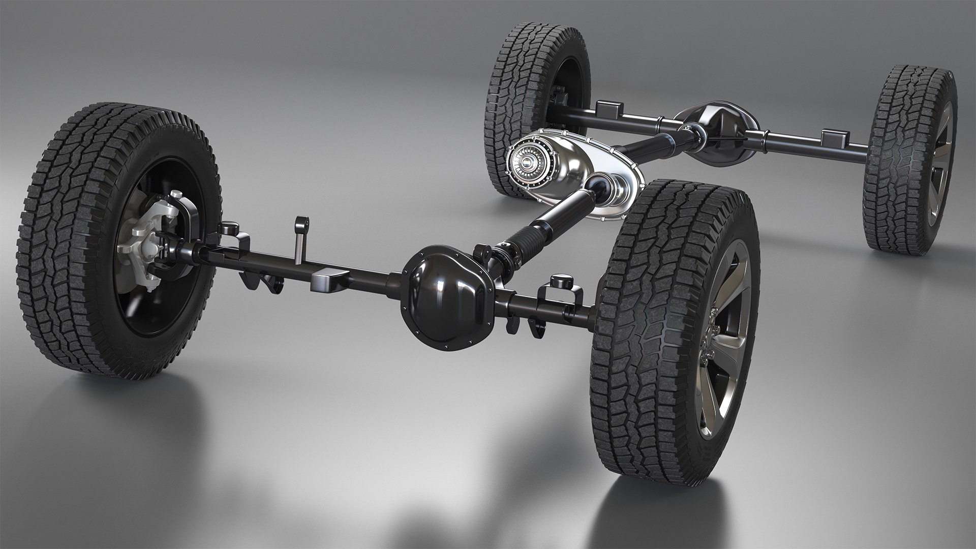 4x4 chassis 3D model - TurboSquid 1464077