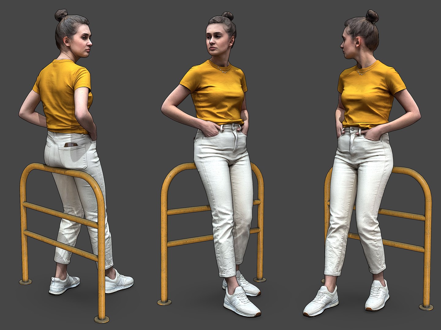 3D Stylized Woman Character Model - TurboSquid 1723775