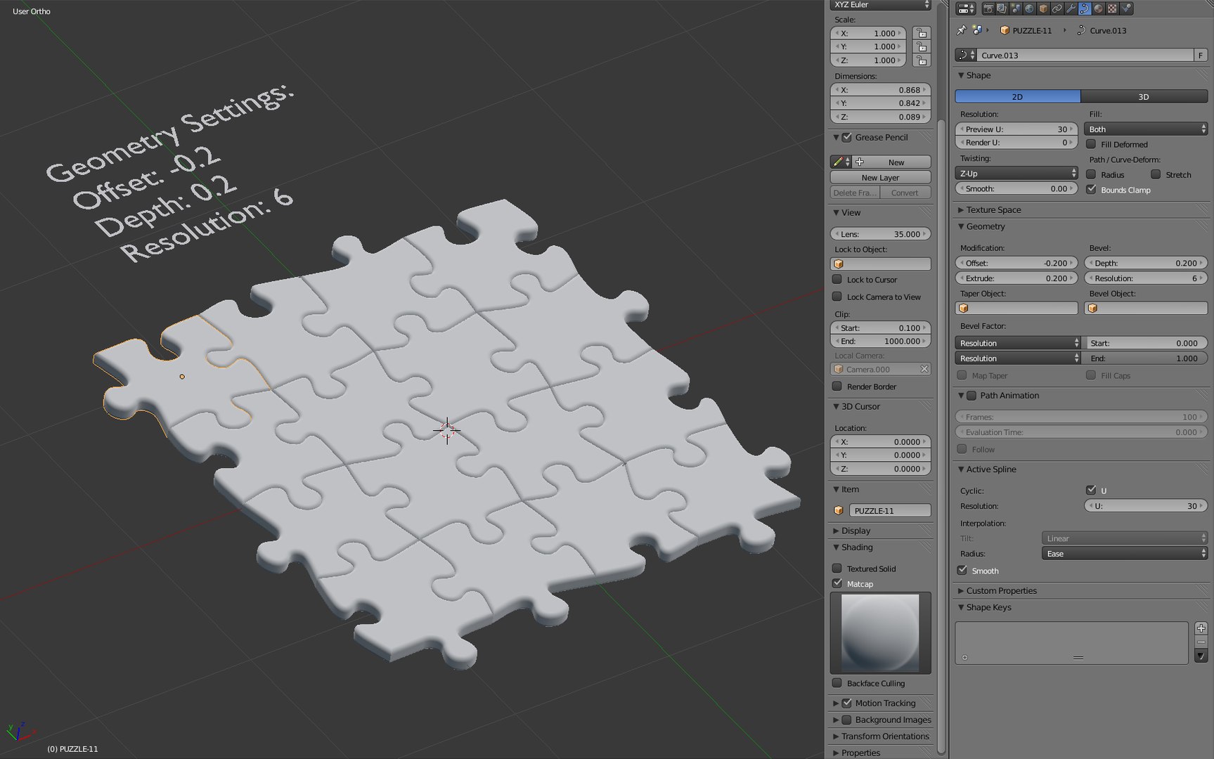 3D Model Repeatable Jigsaw Puzzle Module - TurboSquid 1609443