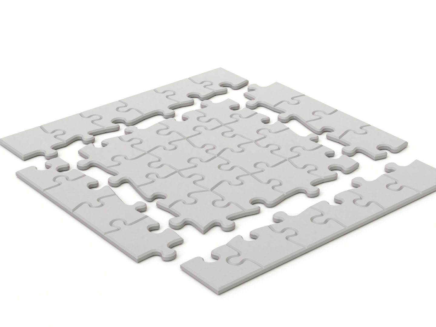 3D Model Repeatable Jigsaw Puzzle Module - TurboSquid 1609443