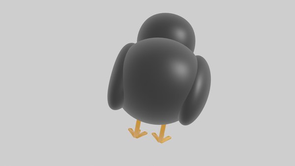 Crow Low Poly Cute Rigged and Animated 3D - TurboSquid 1717113