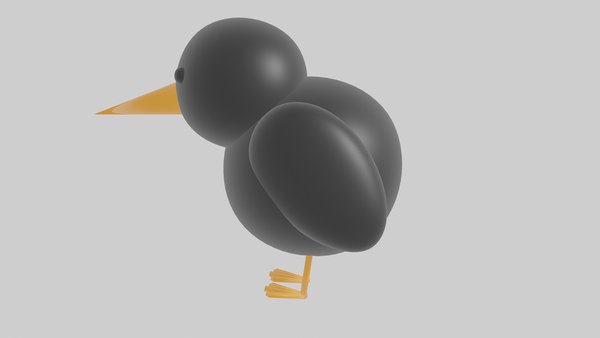 Crow Low Poly Cute Rigged and Animated 3D - TurboSquid 1717113