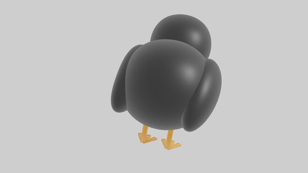 Crow Low Poly Cute Rigged and Animated 3D - TurboSquid 1717113