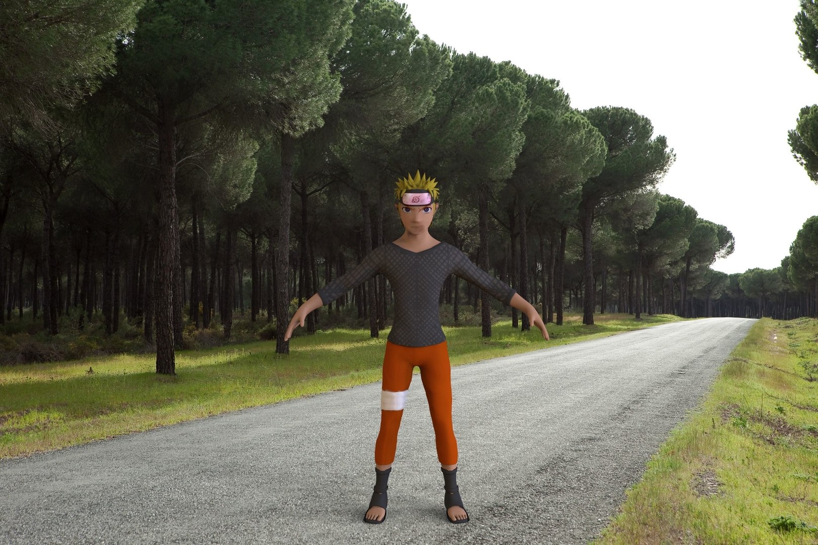 3D Model Naruto Uzumaki Clothes Destroyed - TurboSquid 2310801