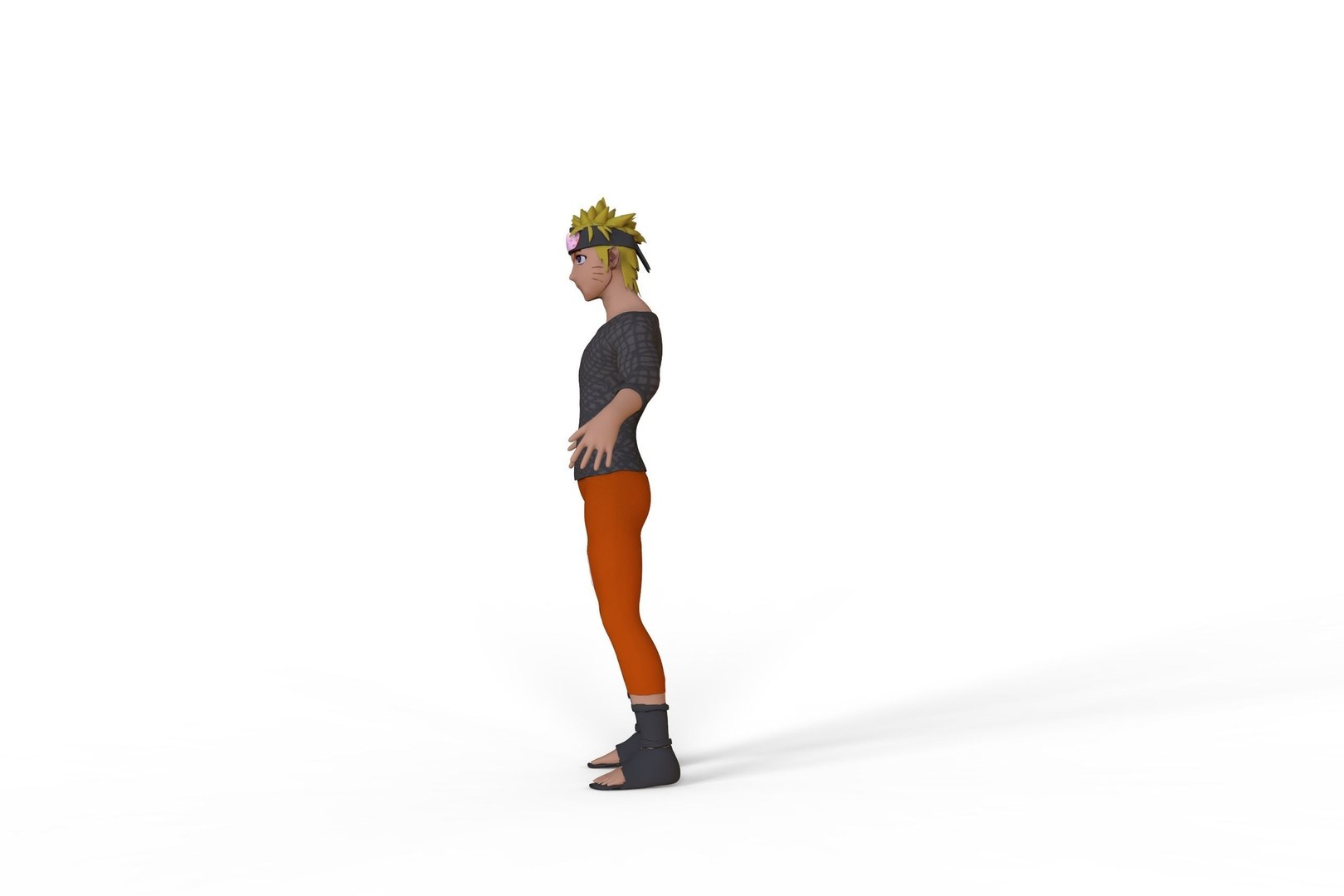 3D Model Naruto Uzumaki Clothes Destroyed - TurboSquid 2310801