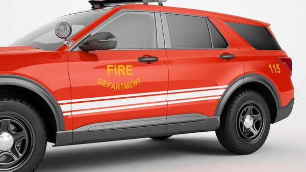 Fire Department SUV Generic 01 model - TurboSquid 1756820