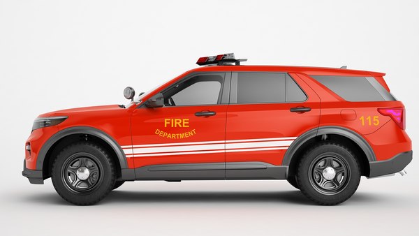Fire Department SUV Generic 01 model - TurboSquid 1756820