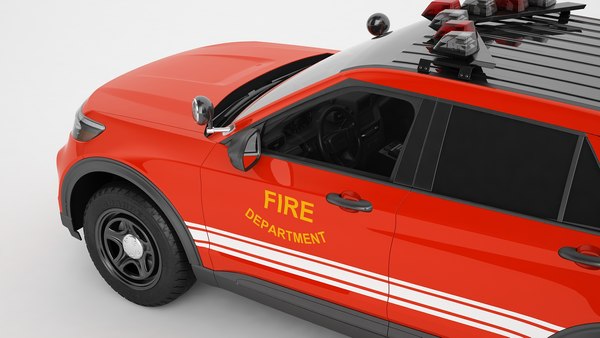 Fire Department SUV Generic 01 model - TurboSquid 1756820