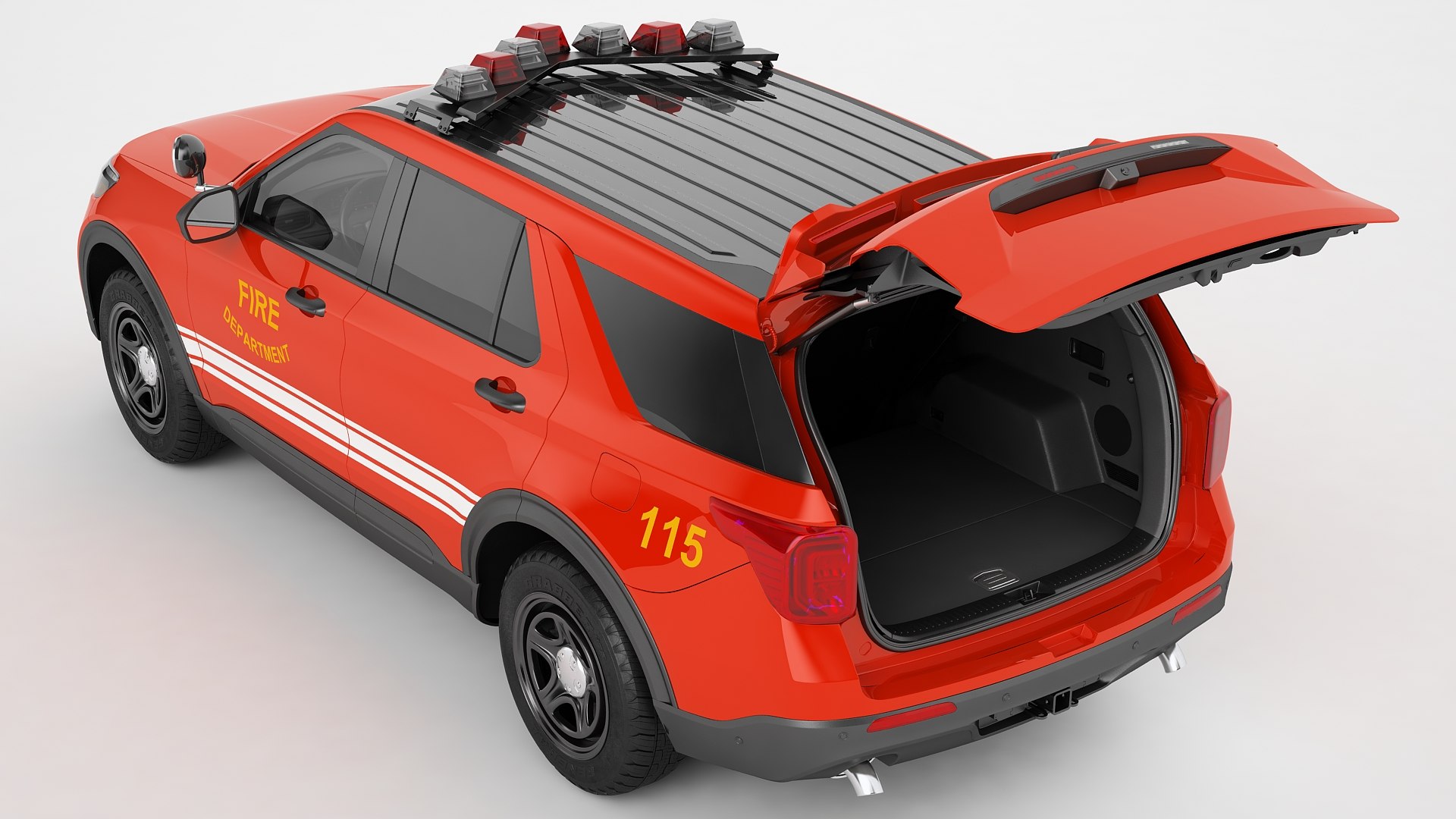 Fire Department SUV Generic 01 Model - TurboSquid 1756820